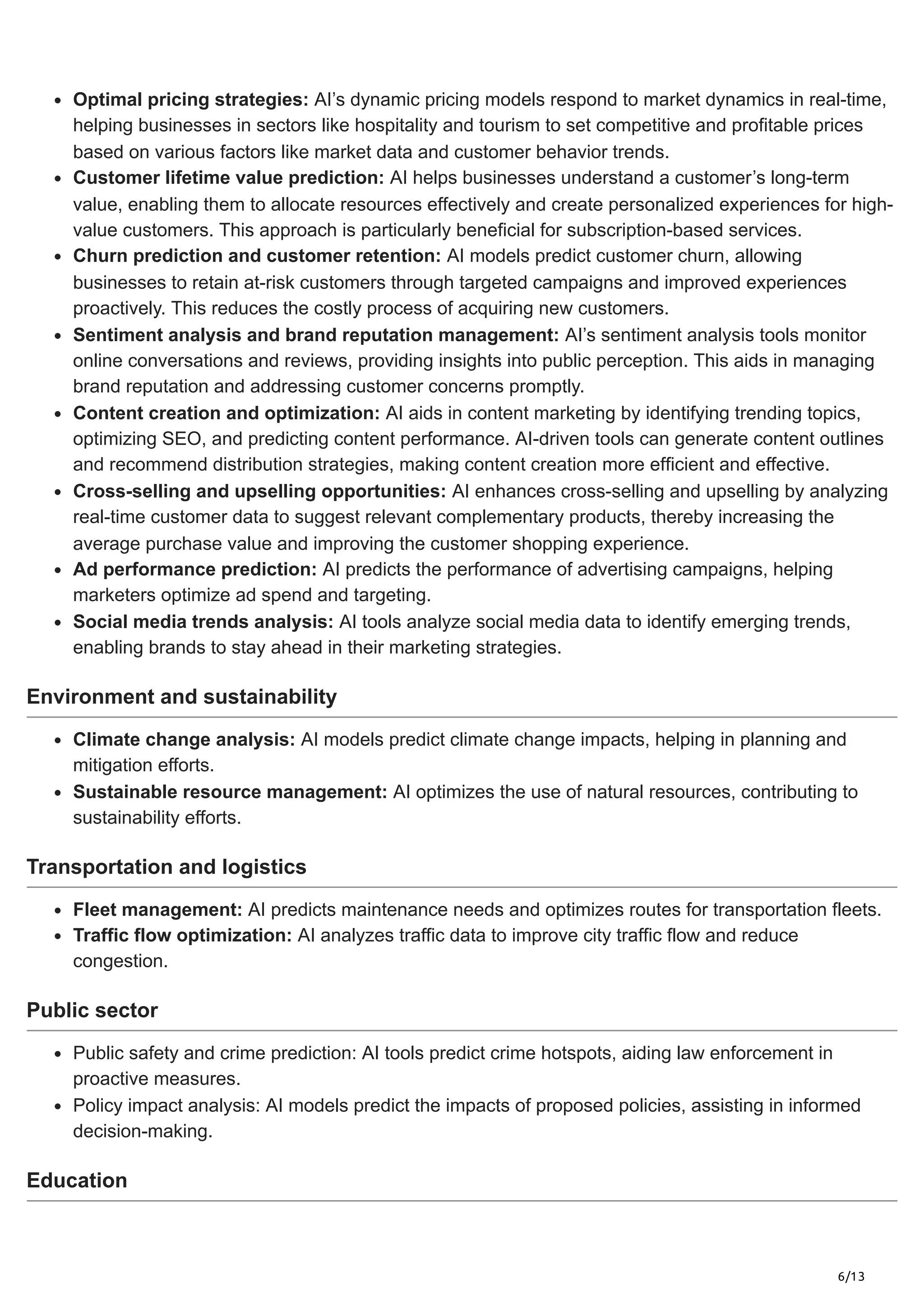 AI IN PREDICTIVE ANALYTICS: TRANSFORMING DATA INTO FORESIGHT | PDF