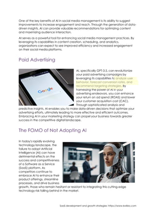 Leveraging AI for SaaS Success: Insights and Strategies | PDF