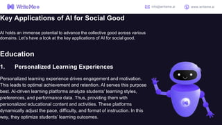 AI FOR SOCIAL GOOD.pptx................. | PPTX
