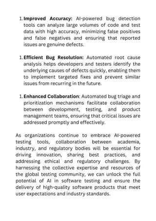 AI for Software Testing Excellence in 2024 | PDF