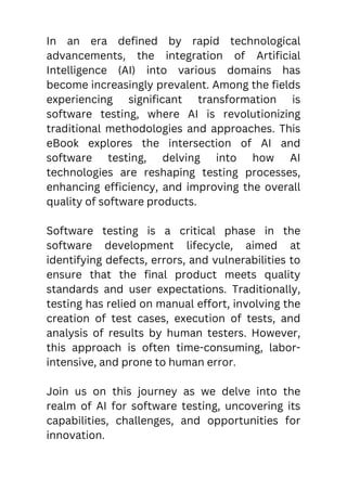 AI for Software Testing Excellence in 2024 | PDF