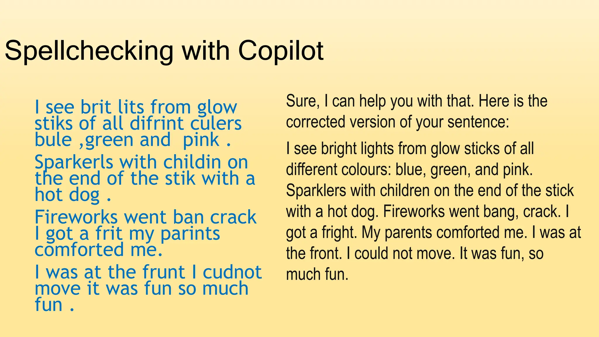 AI for VI and spelling and dictation with Copilot.pptx