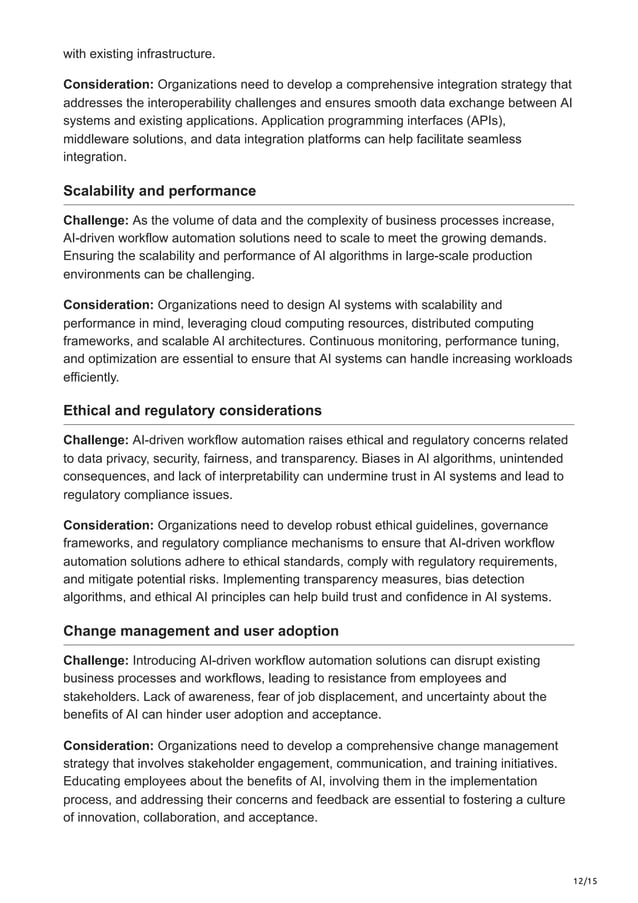 Ai For Workflow Automation Use Cases Applications Benefits And