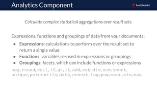 AI from your data lake: Using Solr for analytics | PPTX