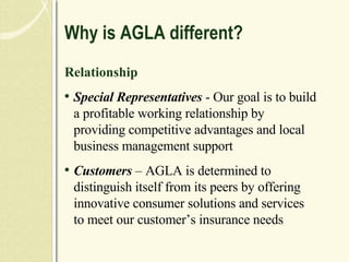 AIG AGLA Special Representative | PPT