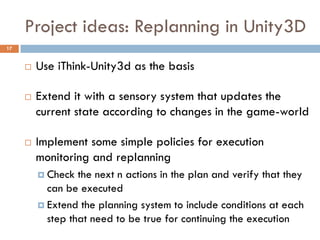 Intro to AI STRIPS Planning & Applications in Video-games Lecture6-Part2 | PDF
