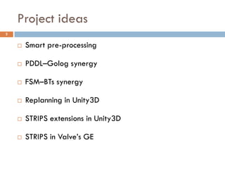 Intro to AI STRIPS Planning & Applications in Video-games Lecture6-Part2 | PDF