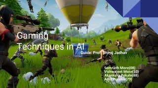 Artificial Intelligence gaming techniques | PPTX
