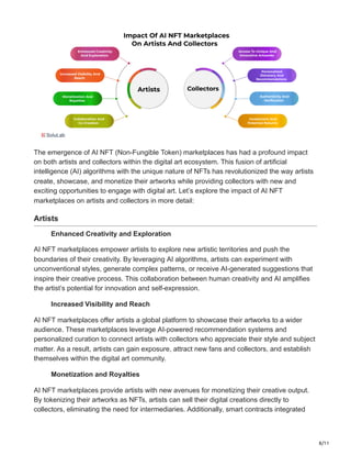 AI Generated NFTs Simplified Grow Your NFT Art Marketplace with ...