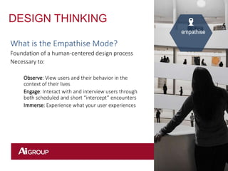 Design Led Thinking WOrkshop | PPTX