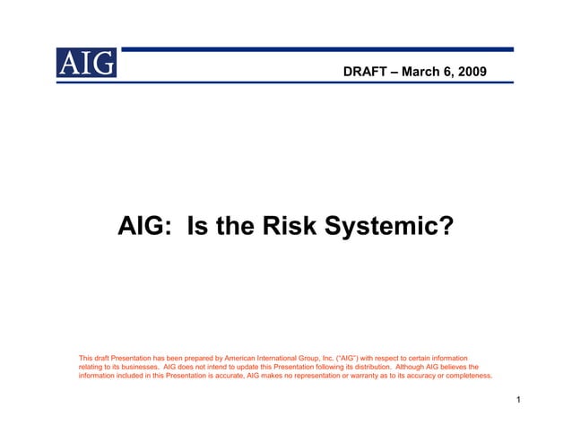 A I G Systemic Risk2 Tcm385 152209 | PPT