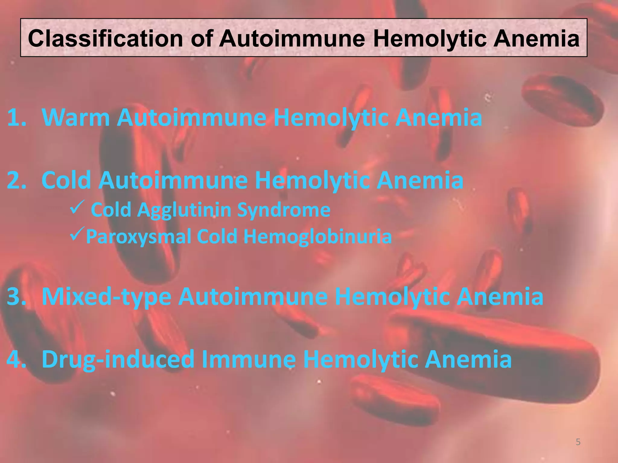 Autoimmune Hemolytic Anemia (AIHA) | PPTX