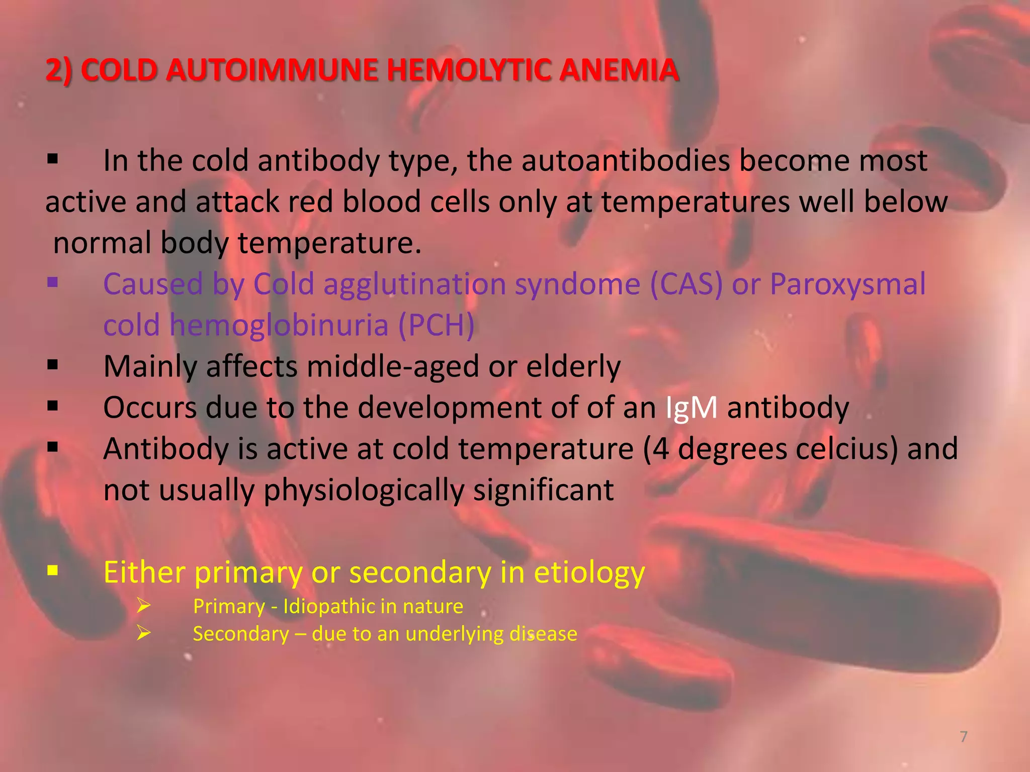 Autoimmune Hemolytic Anemia (AIHA) | PPTX