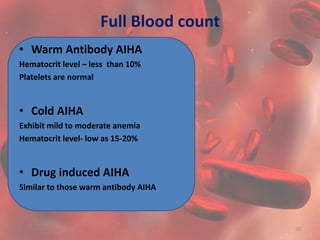 Autoimmune Hemolytic Anemia (AIHA) | PPTX