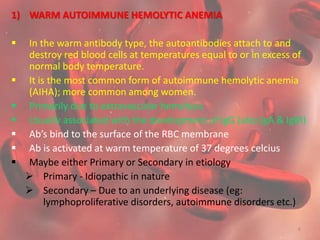 Autoimmune Hemolytic Anemia (AIHA) | PPTX