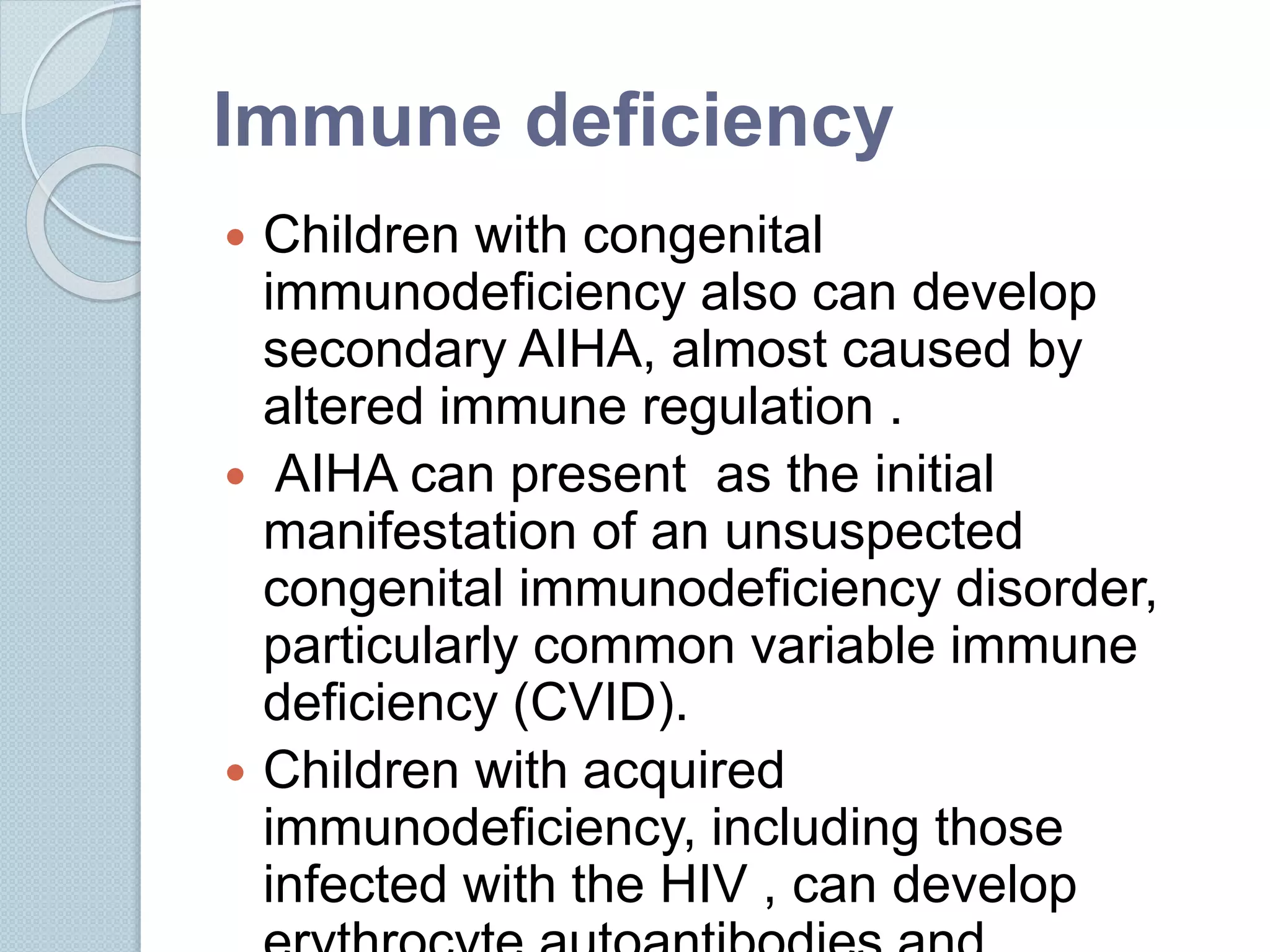autoimmune hemolytic anemia | PPTX