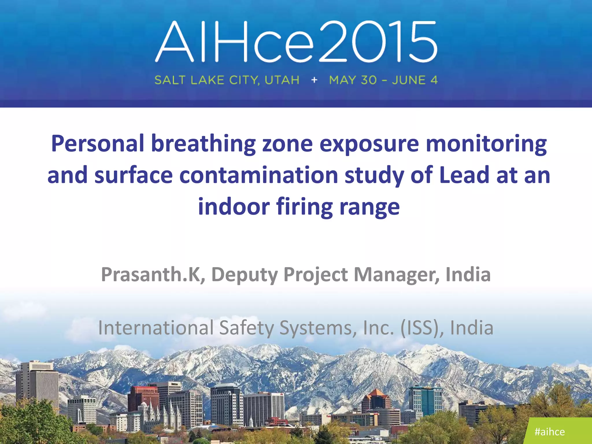 Aih ce 2015 ppt pbz monitoing and wipe sampling for lead | PPT