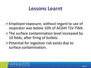 Aih ce 2015 ppt pbz monitoing and wipe sampling for lead | PPT