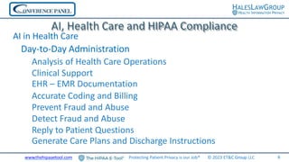 Navigating AI and HIPAA Compliance in Healthcare: Privacy and Security ...
