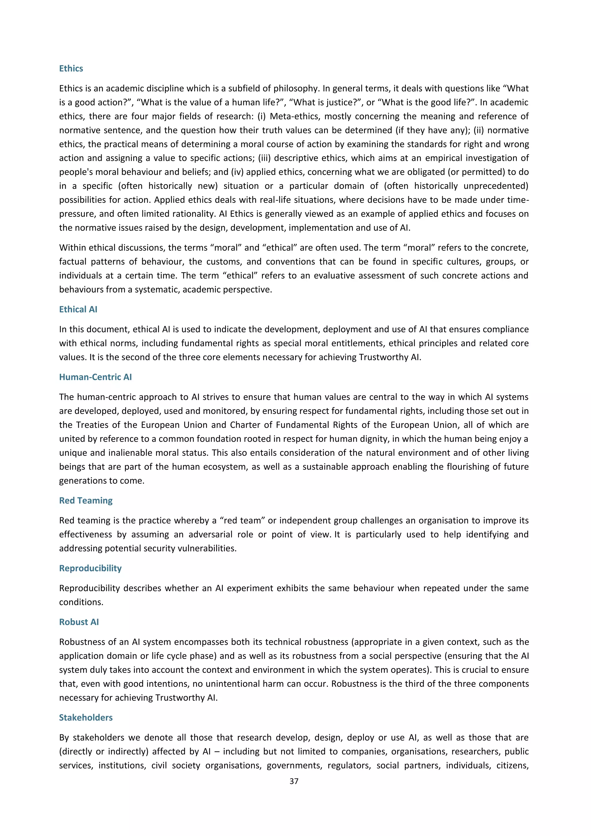 EU Ethics guidelines for trustworthy AI | PDF
