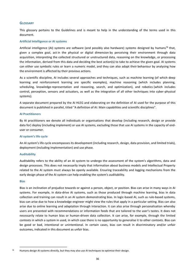 EU Ethics guidelines for trustworthy AI | PDF