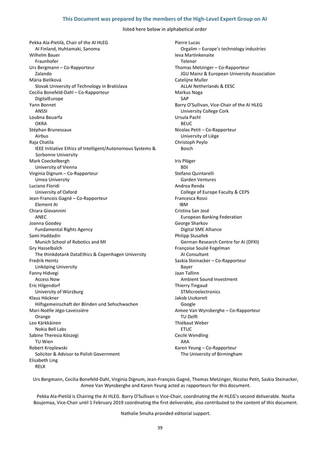 EU Ethics guidelines for trustworthy AI | PDF