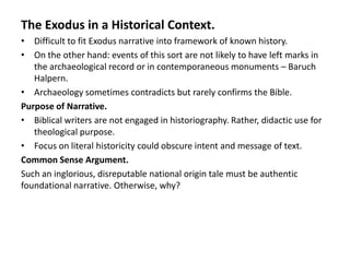 Ancient Israelite History: Slavery and Exodus | PPTX