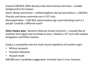 Ancient Israelite History: Slavery and Exodus | PPTX