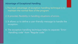 Java Exception Handling | PPTX