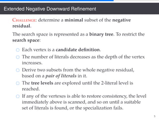 Empowered Negative Specialization in Inductive Logic Programming | PPT