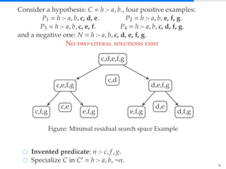 Empowered Negative Specialization in Inductive Logic Programming | PPT