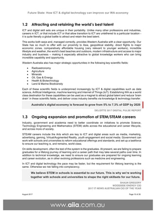 Future State: How ICT & Digital can improve our WA Economy | PDF
