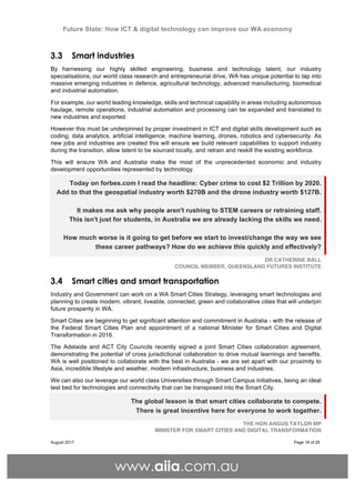 Future State: How ICT & Digital can improve our WA Economy | PDF