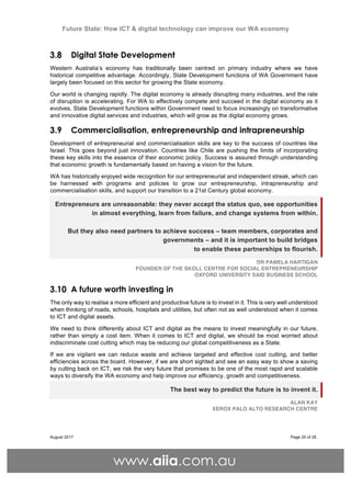 Future State: How ICT & Digital can improve our WA Economy | PDF