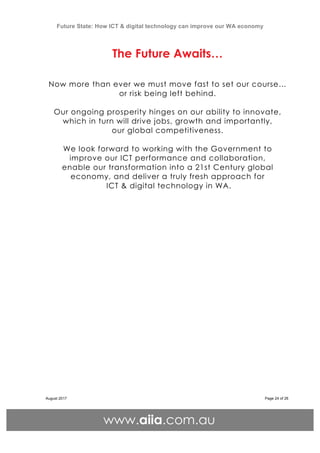 Future State: How ICT & Digital can improve our WA Economy | PDF