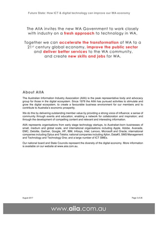 Future State: How ICT & Digital can improve our WA Economy | PDF