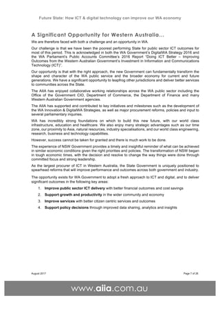 Future State: How ICT & Digital can improve our WA Economy | PDF