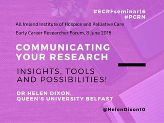 Communicating your research | PPT