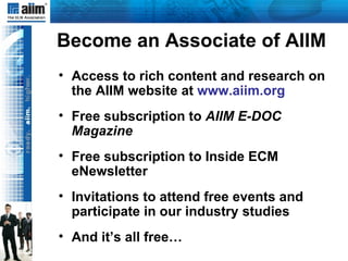 AIIM and ECM 0707 | PPT