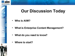 AIIM and ECM 0707 | PPT