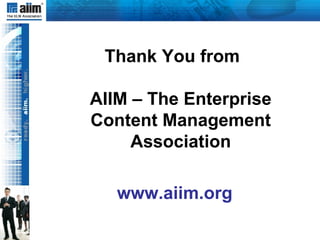 AIIM and ECM 0707 | PPT