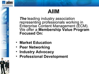AIIM and ECM 0707 | PPT
