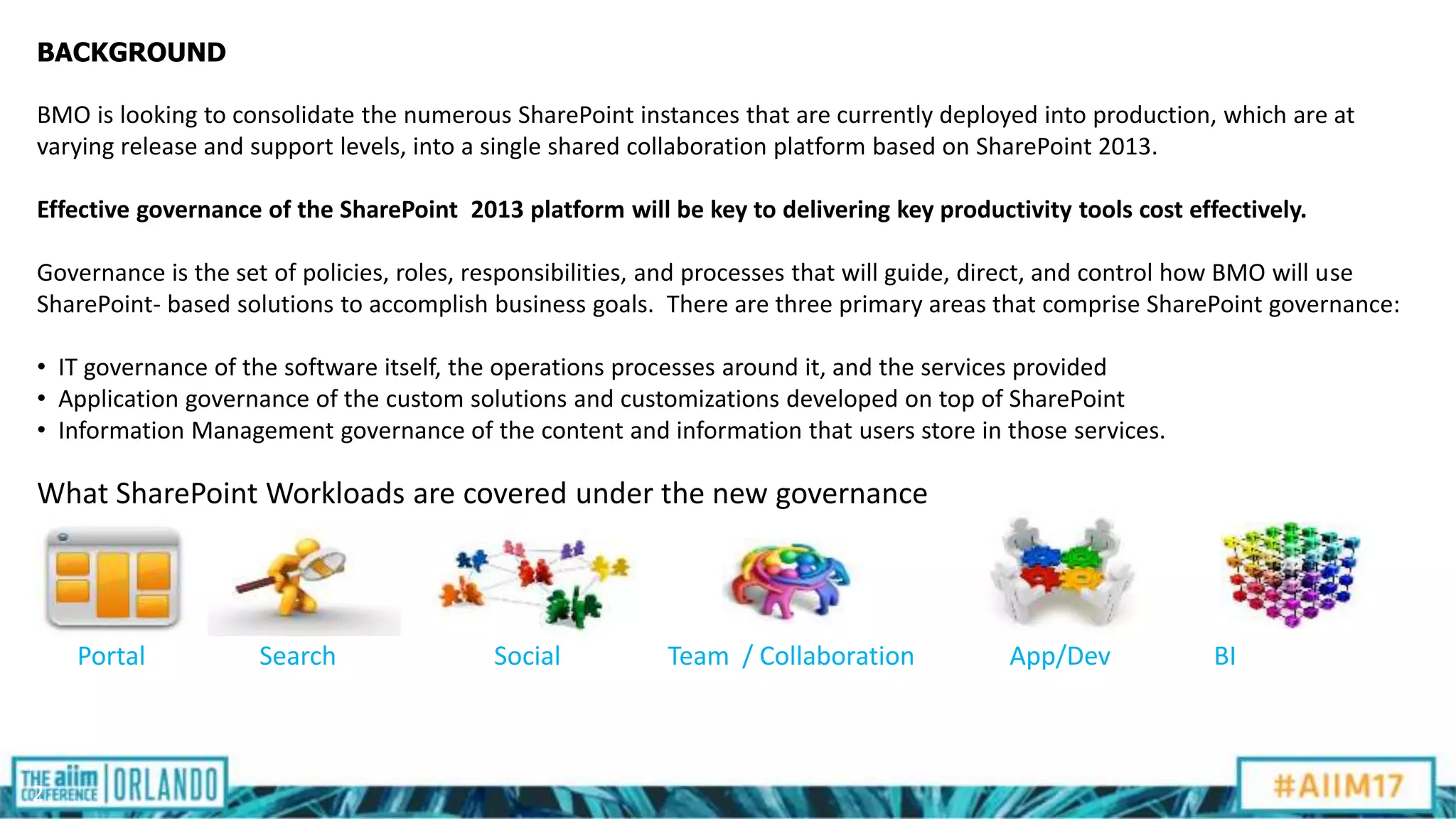 [AIIM17] SharePoint Governance - Jed Cawthorne | PPT