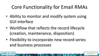 [AIIM17] The Path to Email Autocategorization - Susan Little | PPTX