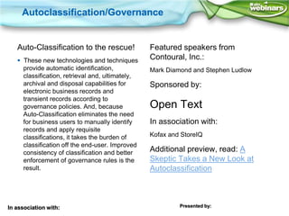 Improve Governance with Autoclassification | PPT