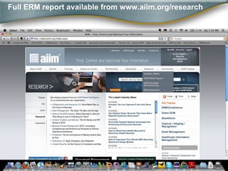 Aiim electronic records management trends | PPTX