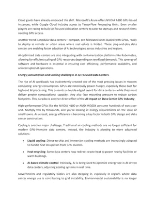 AI Impact on Data Center GPU Industry Trends | PDF