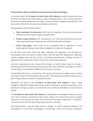 AI Impact on Data Center GPU Industry Trends | PDF
