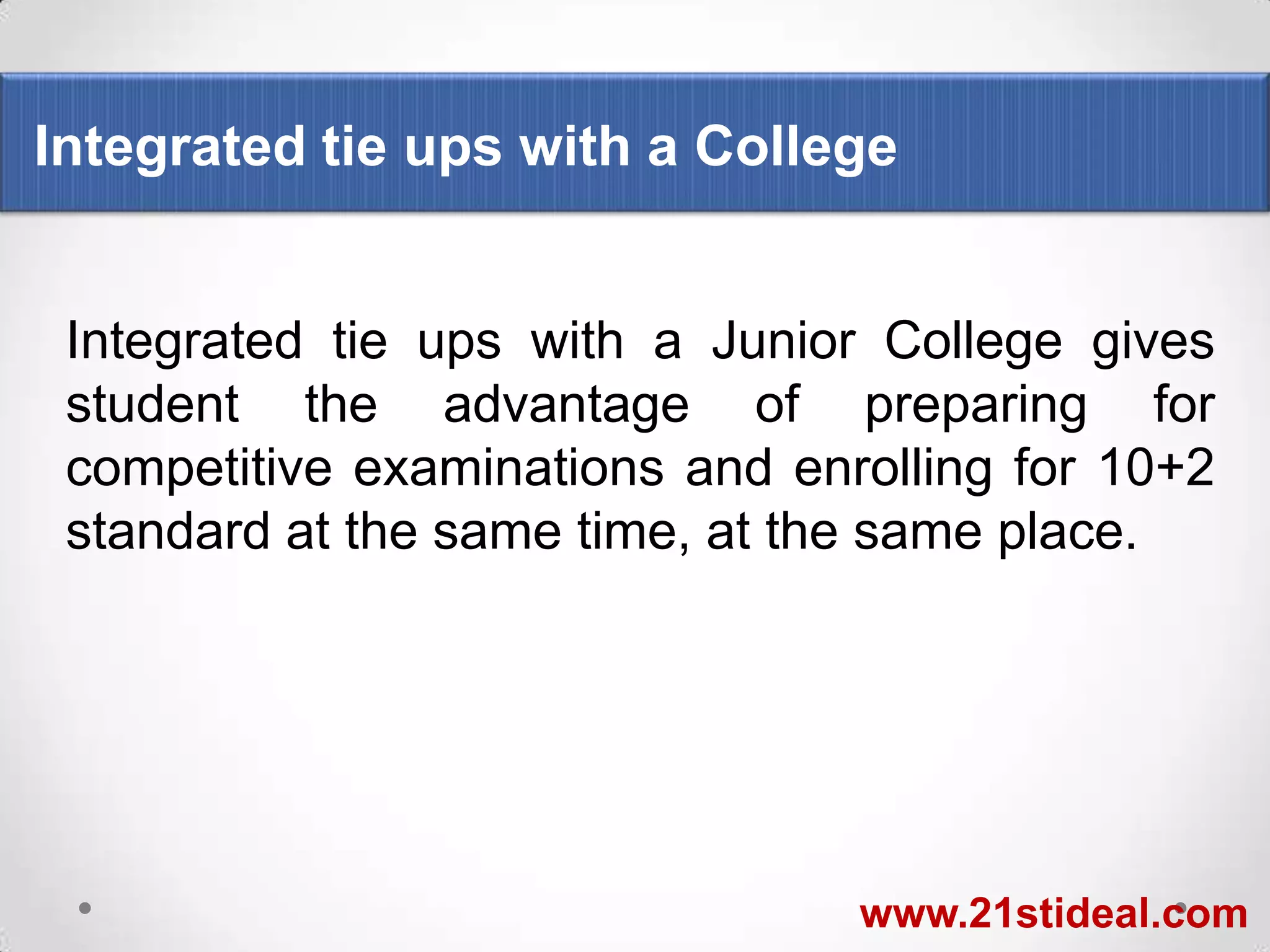 Two Years EXCEL (AIIMS+NEET) Integrated Course | PPTX