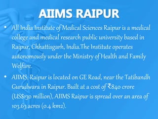 Aiims collages in india | PPTX